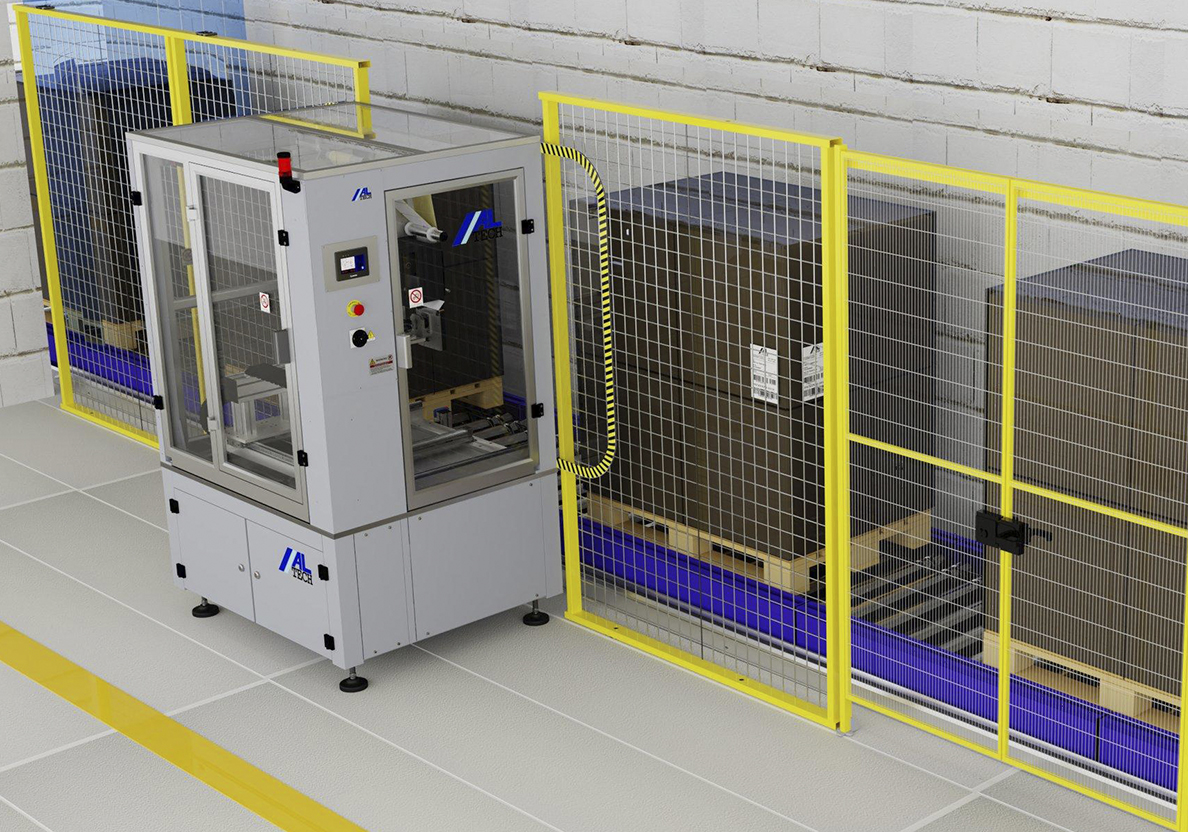 ALcode P Standalone Multi-Face Robotic Pallet Labeller - ALTech UK